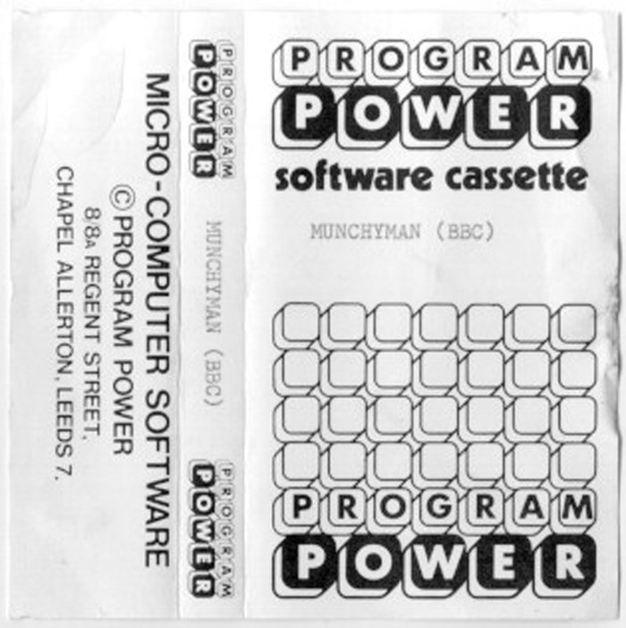 Munchyman Software Cassette | 102798040 | Computer History Museum